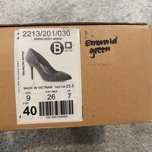 Zara | Shoes | Zara Nwt And Box Green Pumpsheels In Size 9 | Poshmark